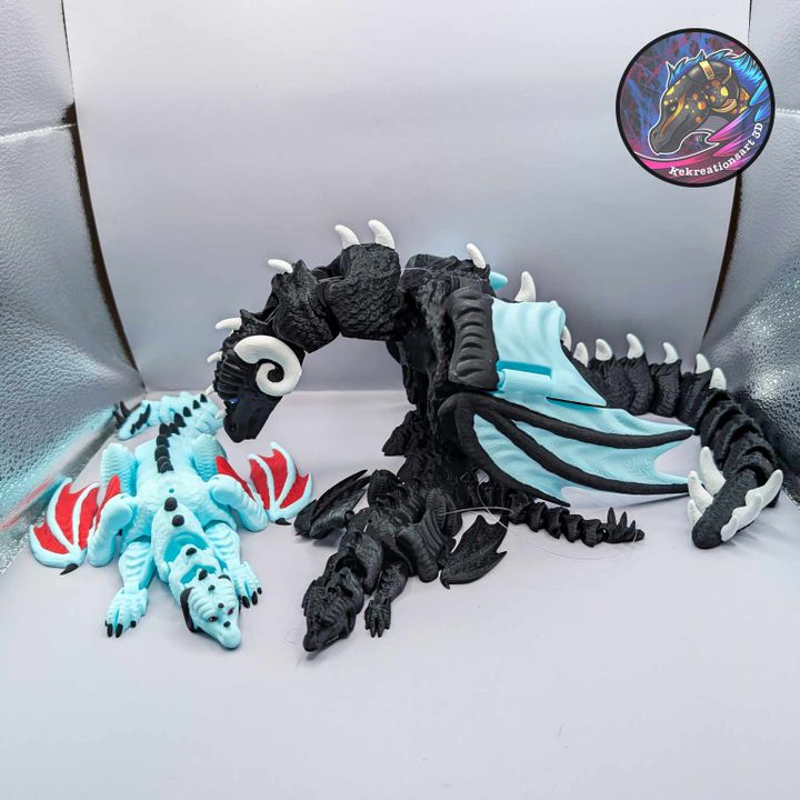 3D Printable Dragon Shoulder Puppet by Kirsten M