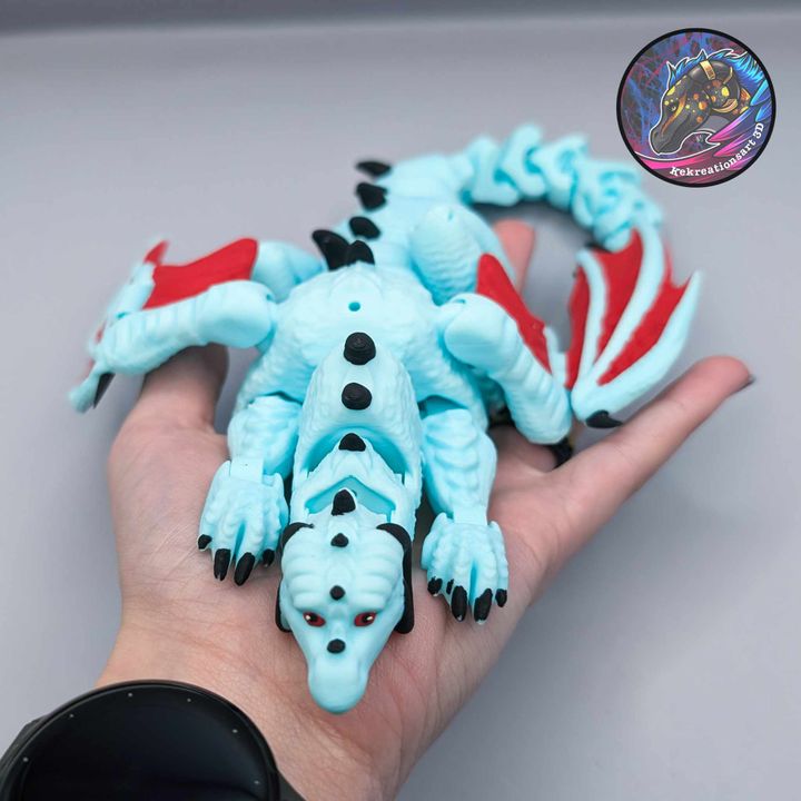 3D Printable Dragon Shoulder Puppet by Kirsten M