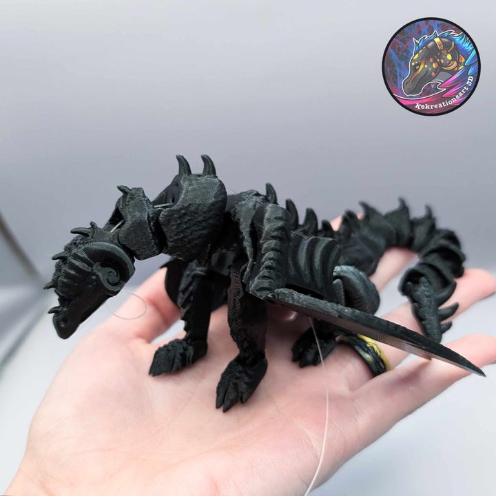 3D Printable Dragon Shoulder Puppet by Kirsten M