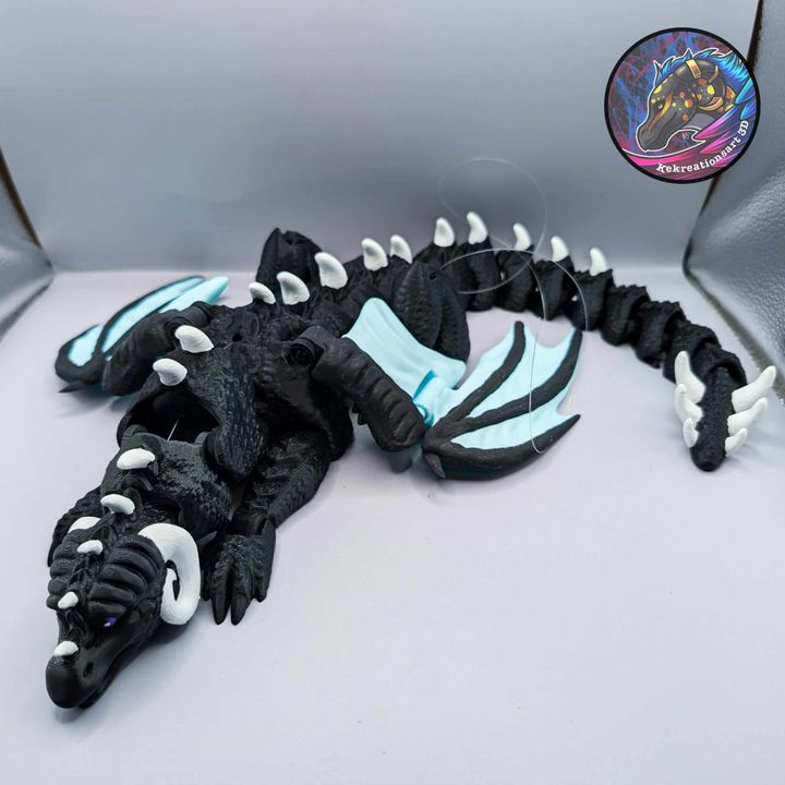 3D Printable Dragon Shoulder Puppet by Kirsten M