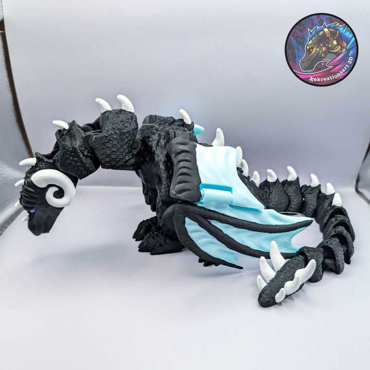 3D Printable Dragon Shoulder Puppet by Kirsten M