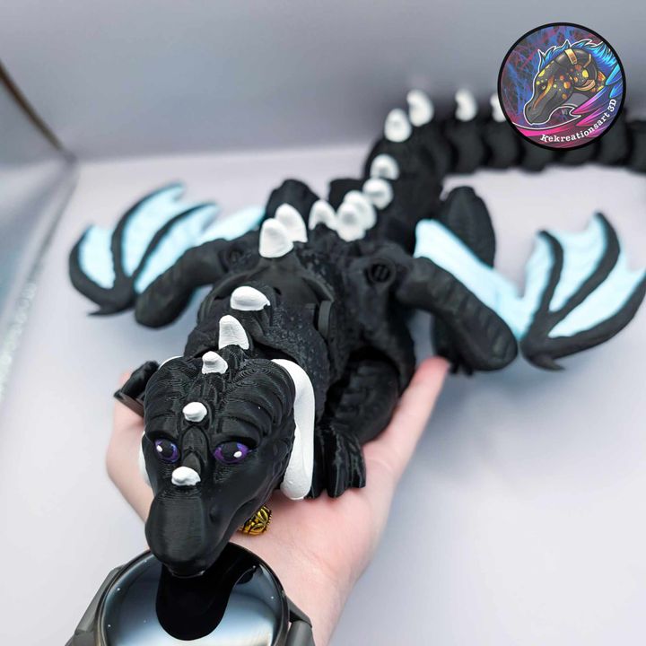 3D Printable Dragon Shoulder Puppet by Kirsten M