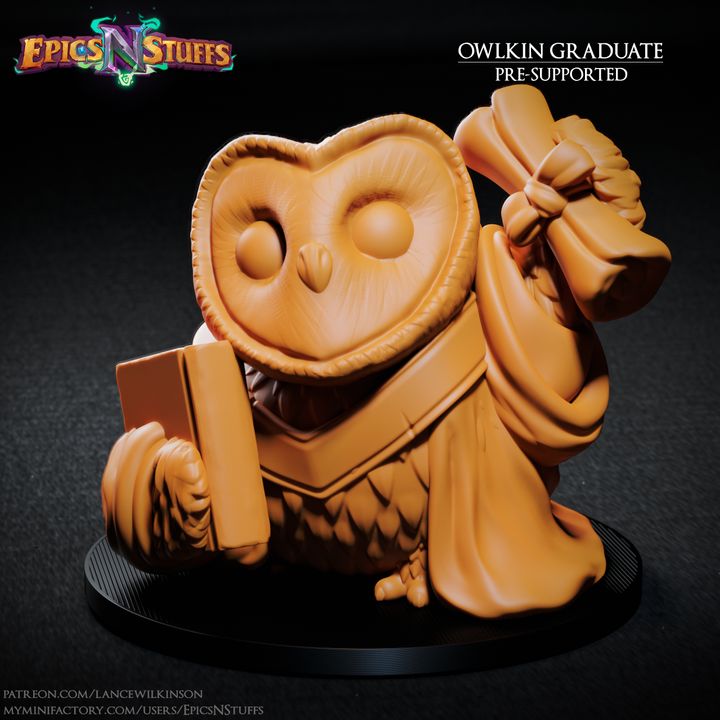 3D Printable Owlkin Graduate Variant Miniature - Pre-Supported by Epics ...