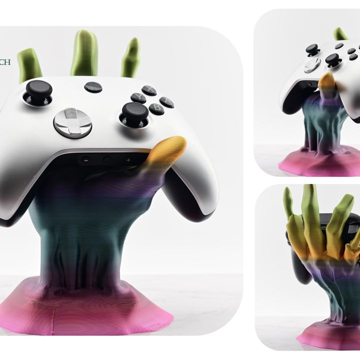 3D Printable Cobotech Zombie Hand Gaming Control Holder by Cobotech ...
