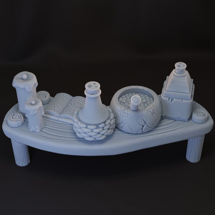 3D Printable Potion Crafting Table by The Cackling Kobold Company