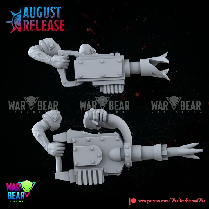 3D Printable Alien Cult Hybrids by BattleCat Grim Wars