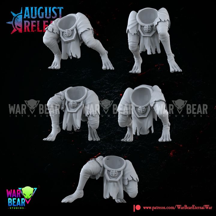 3D Printable Alien Cult Hybrids by BattleCat Grim Wars