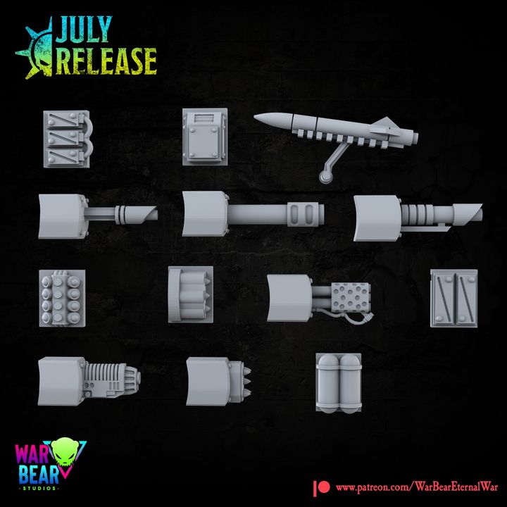 3D Printable Palatine Grenadiers Heavy Walker by BattleCat Grim Wars