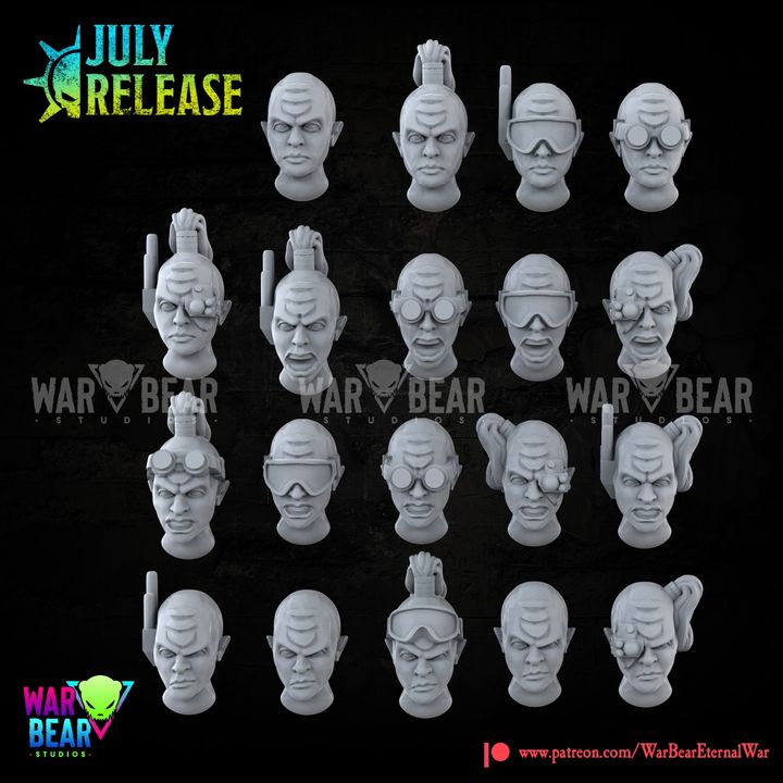 3D Printable Alien Cult Foot soldiers by BattleCat Grim Wars