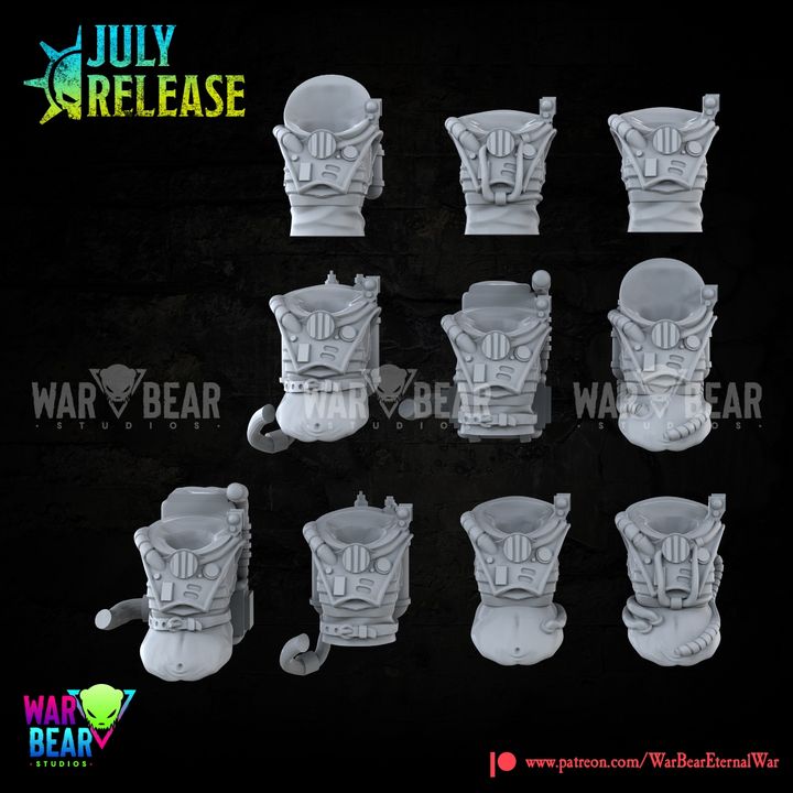 3D Printable Alien Cult Foot soldiers by BattleCat Grim Wars