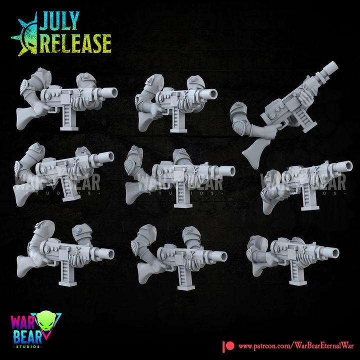 3D Printable Alien Cult Foot soldiers by BattleCat Grim Wars