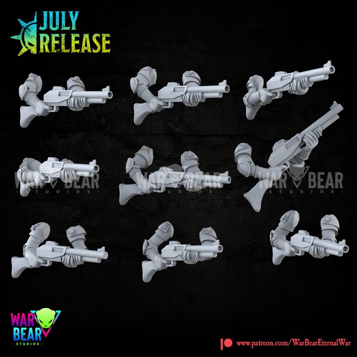 3D Printable Alien Cult Foot soldiers by BattleCat Grim Wars