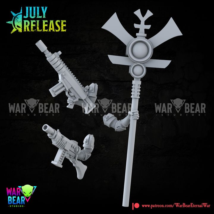 3D Printable Alien Cult Foot soldiers by BattleCat Grim Wars