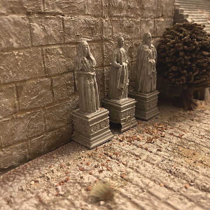 3D Printable 6 City Statues by JSCreativeSE