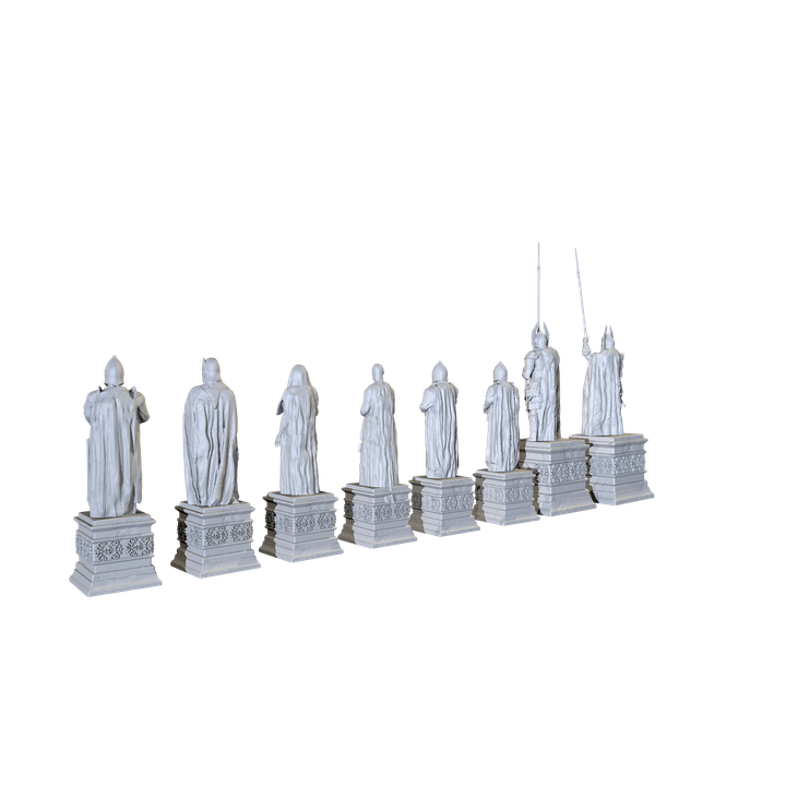 3D Printable 6 City Statues by JSCreativeSE