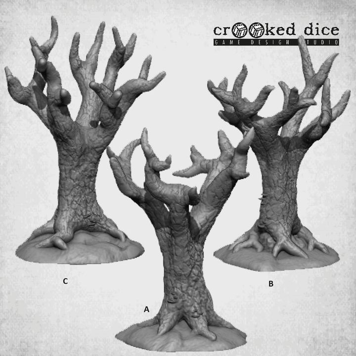 3D Printable Small Spooky Tress - All 3 by Karl Perrotton
