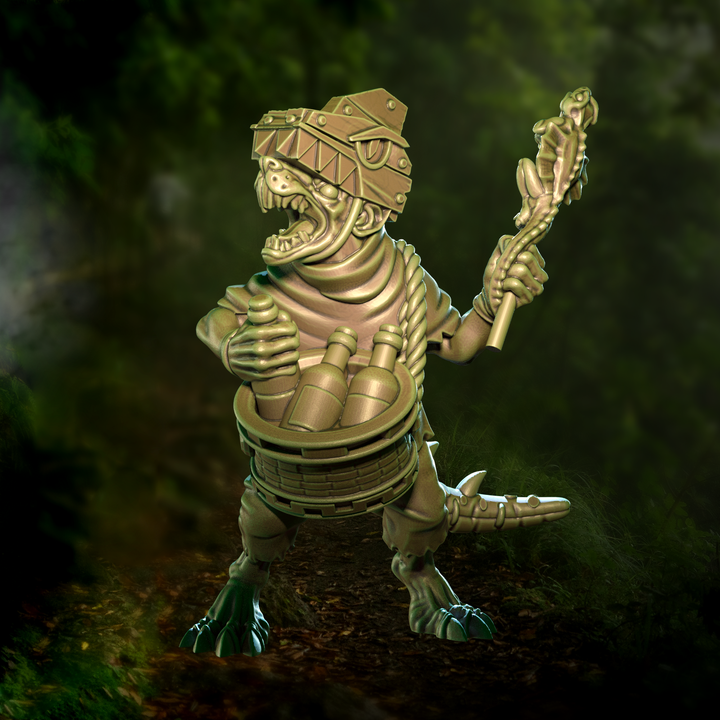 3D Printable Ratman Seller by Punga Miniatures