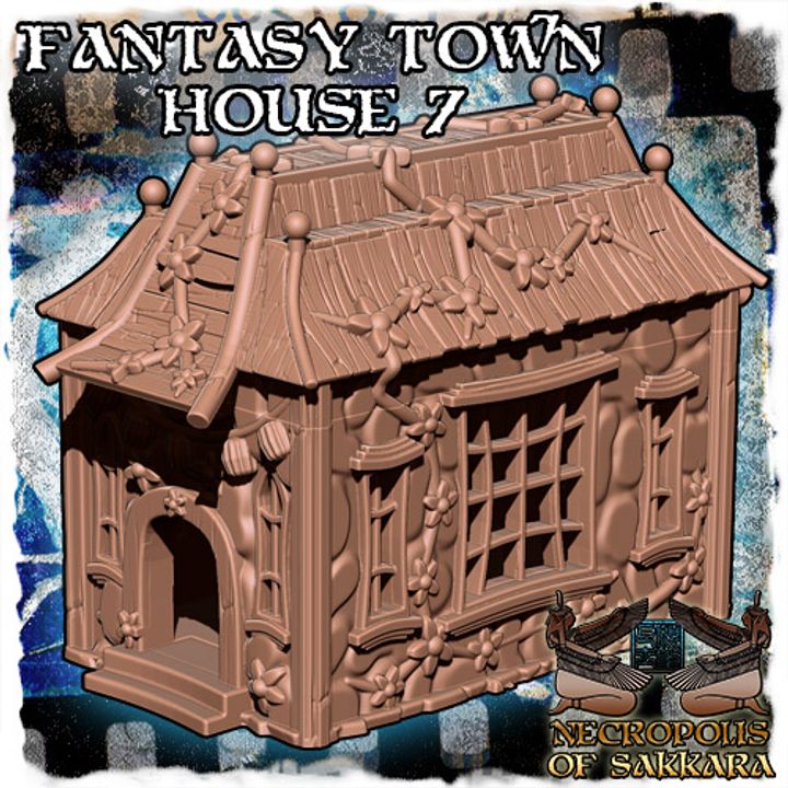 3D Printable Fantasy Town House 7 by Pharaoh's Workshop
