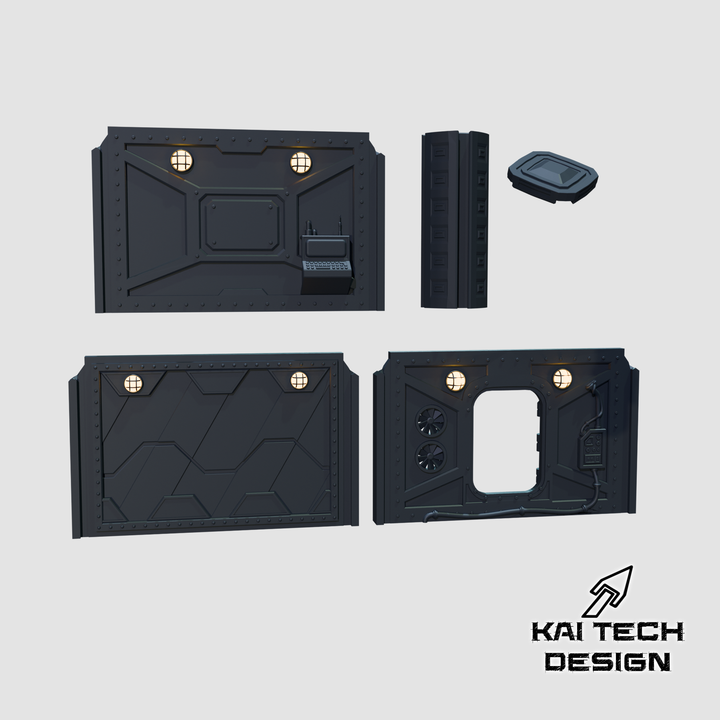 3D Printable Infected spaceship terrain by Kaitech