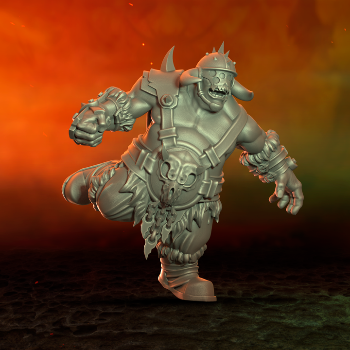 3D Printable Chaos Ogre Star Player by Punga Miniatures
