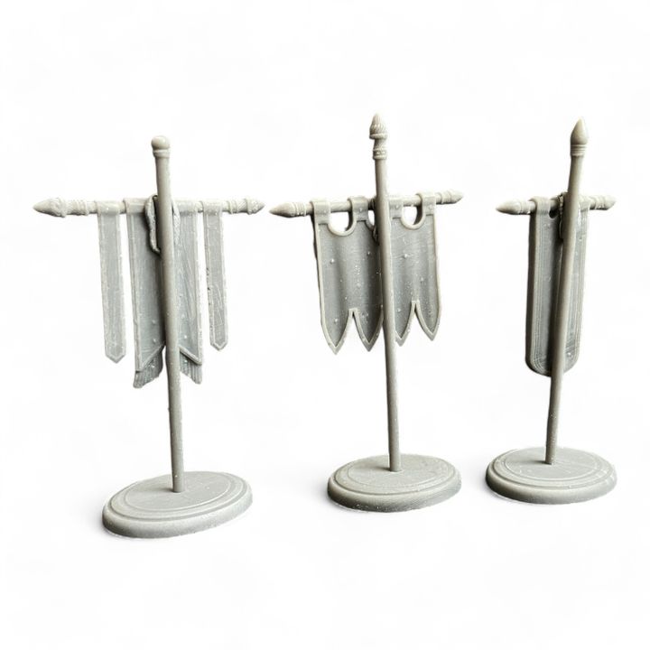 3D Printable Castle Banners v.1 by Tiny Furniture