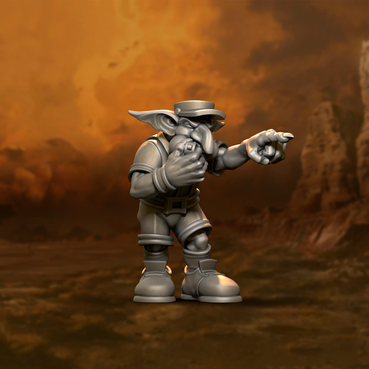 3D Printable Night Goblin Referee by Punga Miniatures