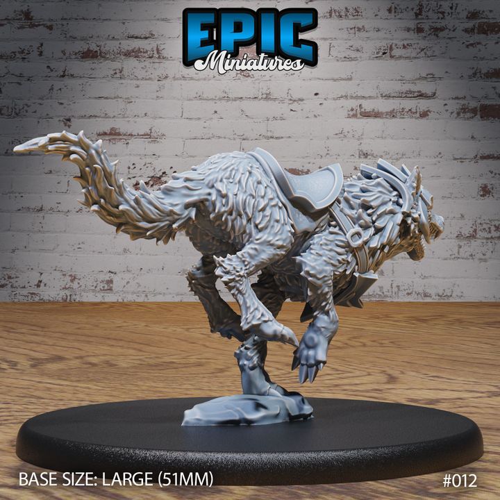 3D Printable Orc Army Wolf Mount Running / Green Skin Cavalry / Wild ...