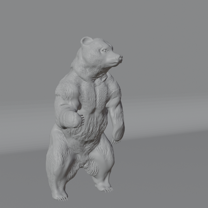 3D Printable Bear statue stl by Niranjay Renahan