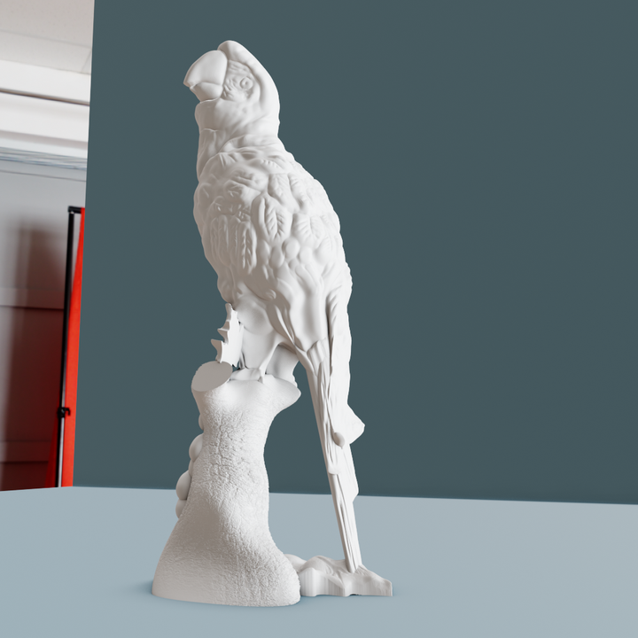 3D Printable Macaw parrot sculpture stl by Niranjay Renahan
