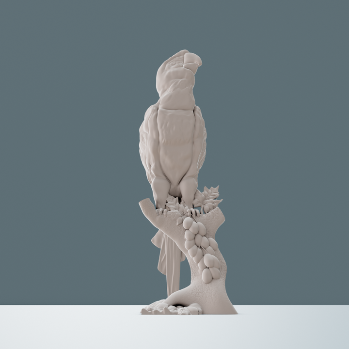 3D Printable Macaw parrot sculpture stl by Niranjay Renahan