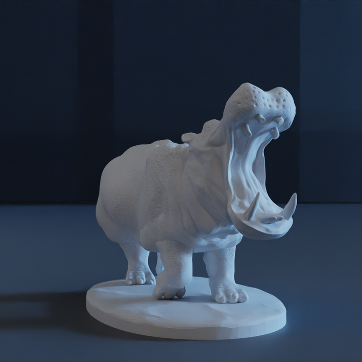 3D Printable Hippo statue stl by Niranjay Renahan