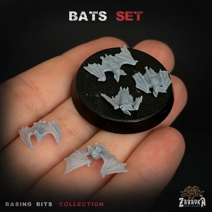 3D Printable Bats - Basing Bits by Zabavka Workshop