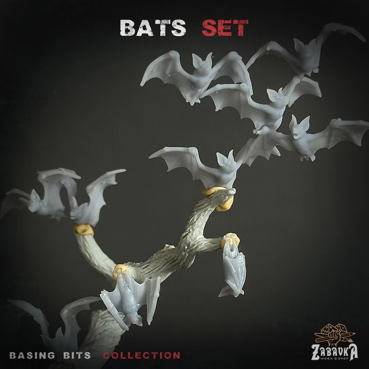3D Printable Bats - Basing Bits by Zabavka Workshop