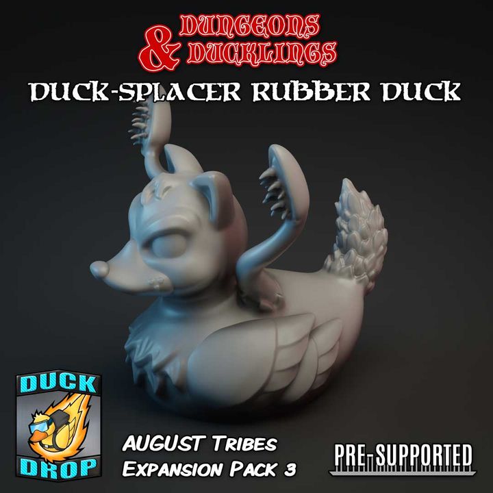3D Printable Ducksplacer Beast - Rubber Duck-themed Displacer Dungeon ...