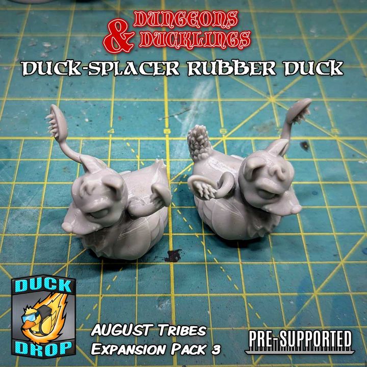 3D Printable Ducksplacer Beast - Rubber Duck-themed Displacer Dungeon ...