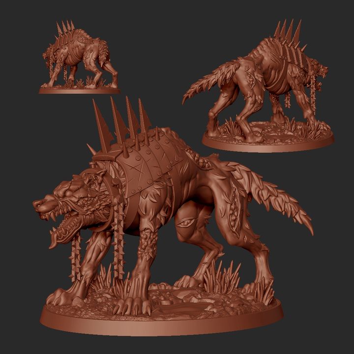 3D Printable Frontier Hound by Goetia Miniatures