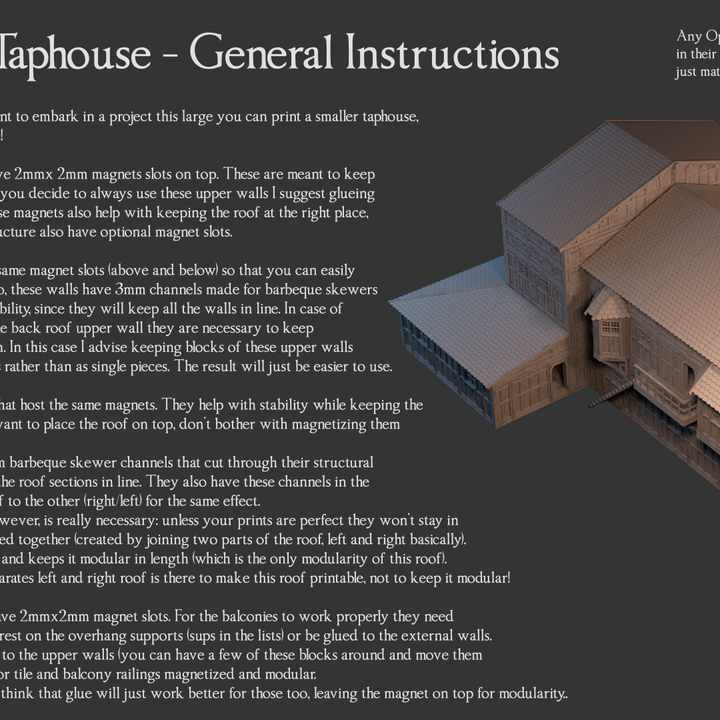 3D Printable The Moose Rest Taphouse - modular OpenLOCK structure by ...