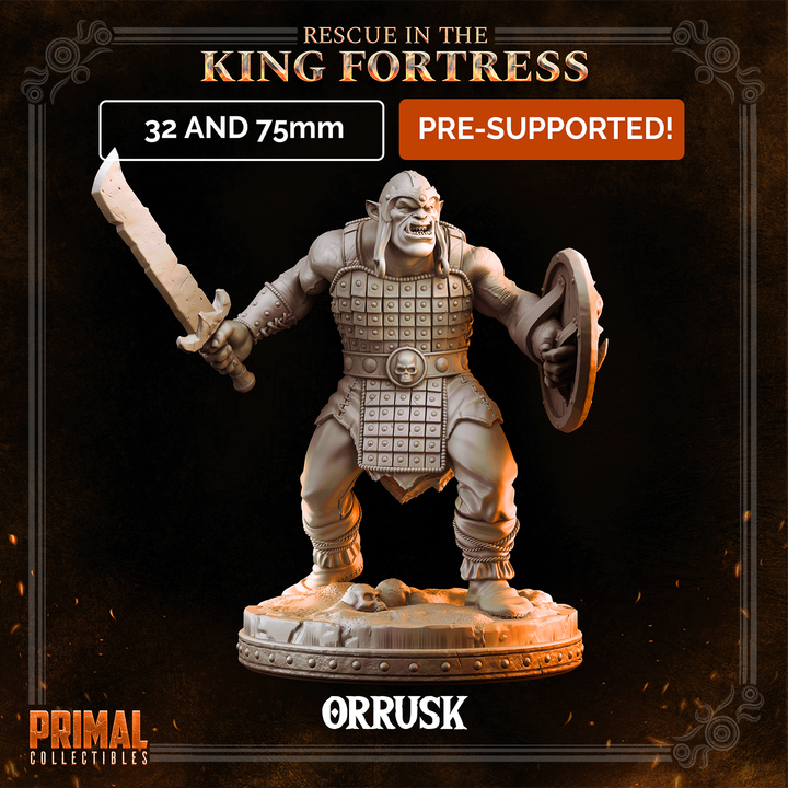 3D Printable 5 miniatures - 32mm - Classic Orcs Bundle - RESCUE IN THE KING FORTRESS - MASTERS ...