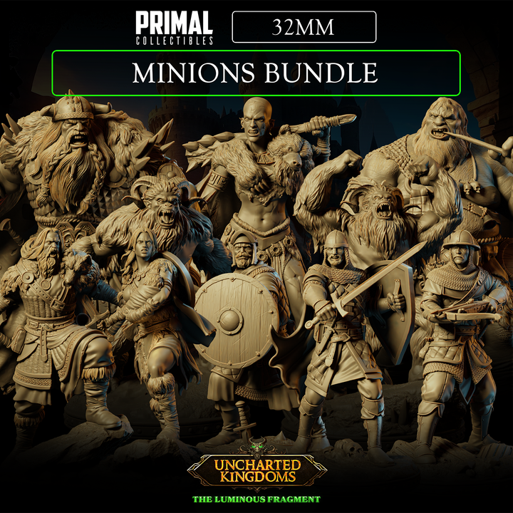 3D Printable 10 miniatures - 32mm - Classic The Luminous Fragment game ...