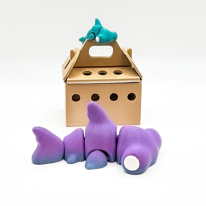 3D Printable M3D - Baby Hammerhead Shark by Meliora3D