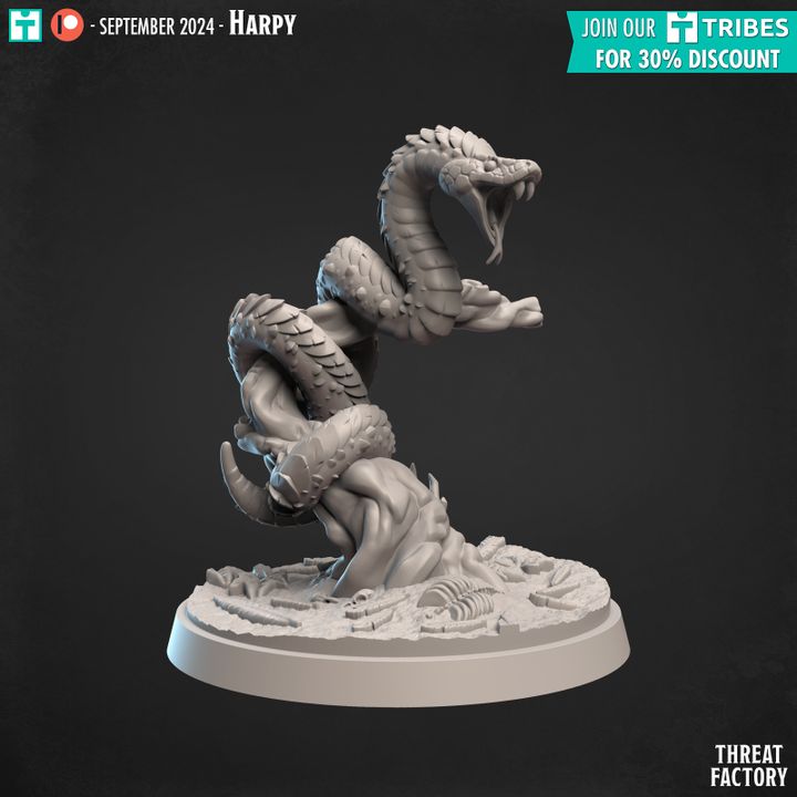 3D Printable Constrictor snake by Threat Factory