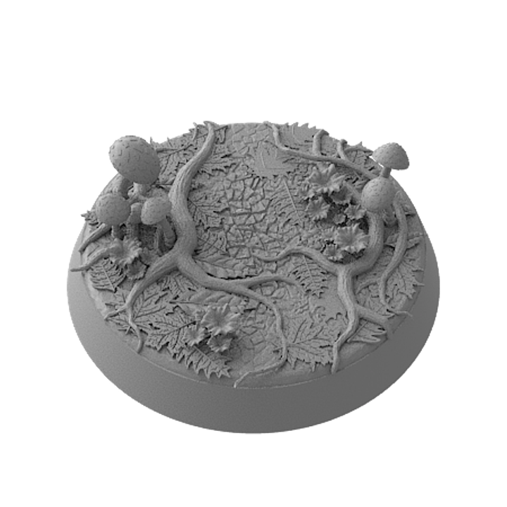 3D Printable Base_Forest - 25mm by MiniMakersFR