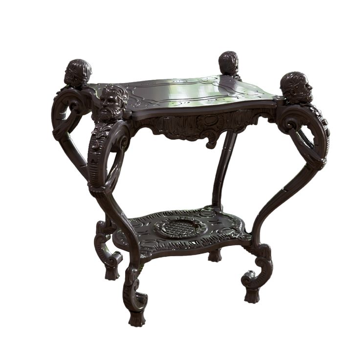 3D Printable Teapoy Table 3D Model for Cnc and 3DPrint by hadi halimi