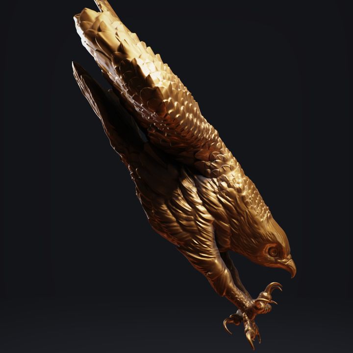 3D Printable Hawk Osprey by Art of V