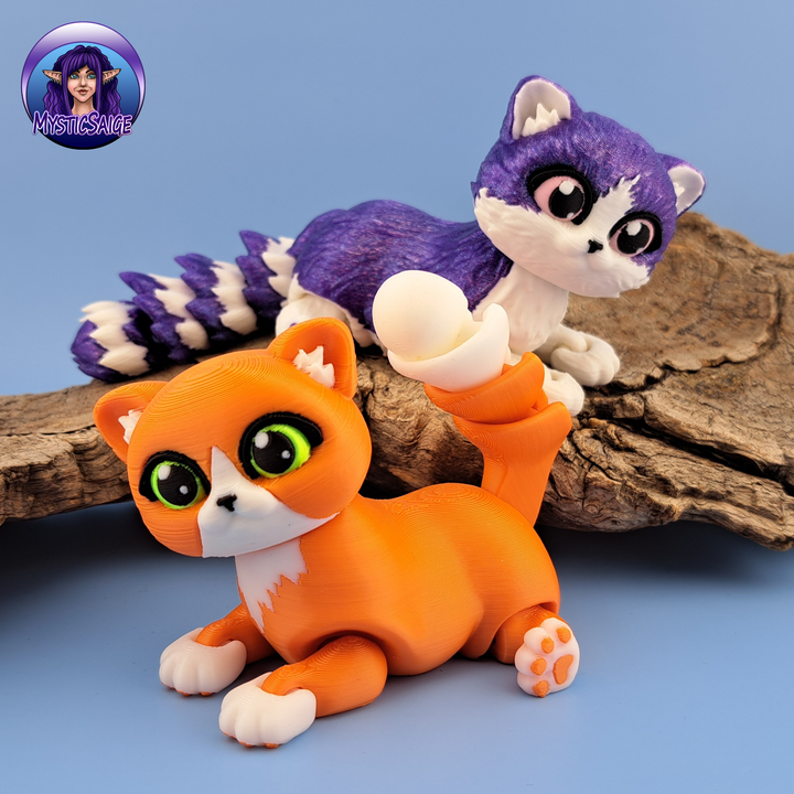 3D Printable Munchkin Cat by MysticSaige