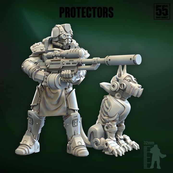 3D Printable Protectors by 55mm