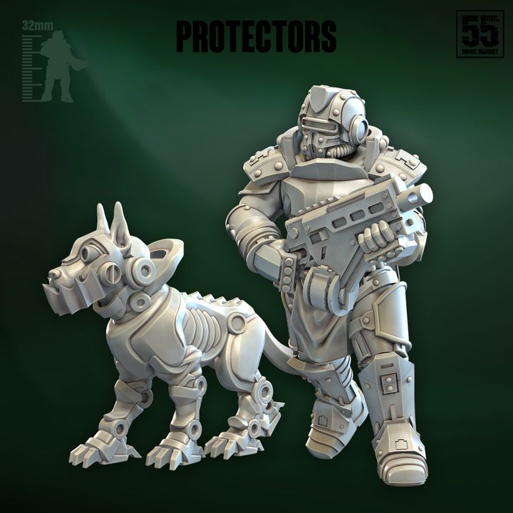 3D Printable Protectors by 55mm