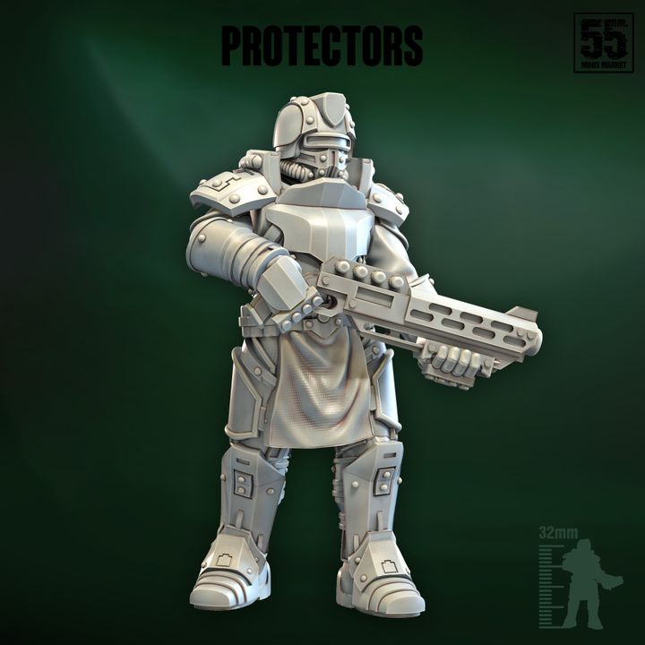 3D Printable Protectors by 55mm