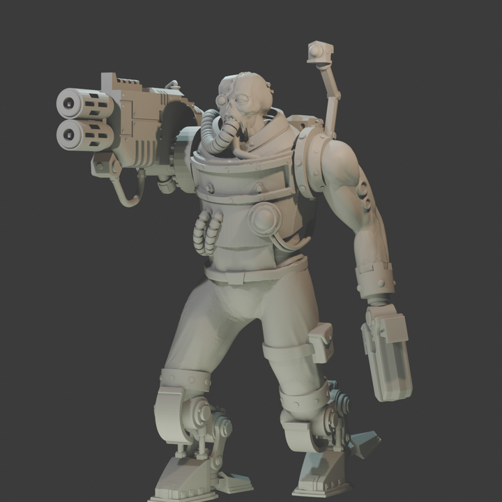 3D Printable Gun Servitor by Cold Window Studio