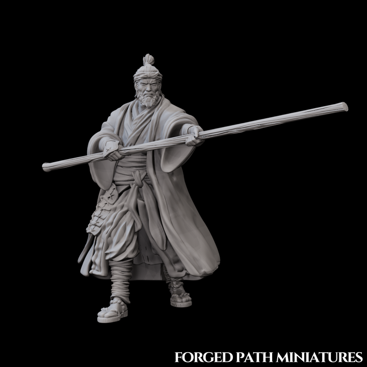 3D Printable Japanese Ronin Bo-Staff Fighters – 5 Samurai Martial ...